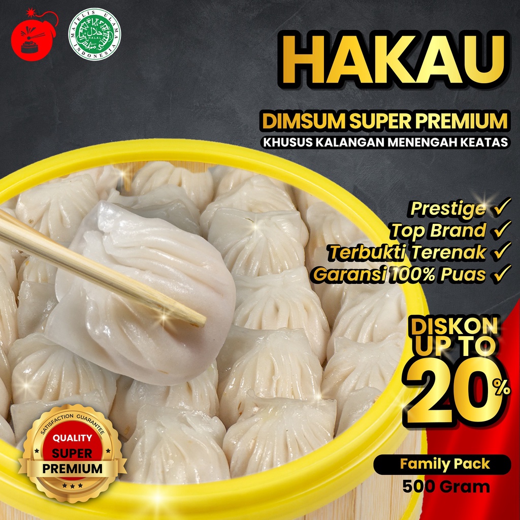 Jual Dimsum Hakau – Frozen Food Halal Mbledos Super Premium Family Pack ...