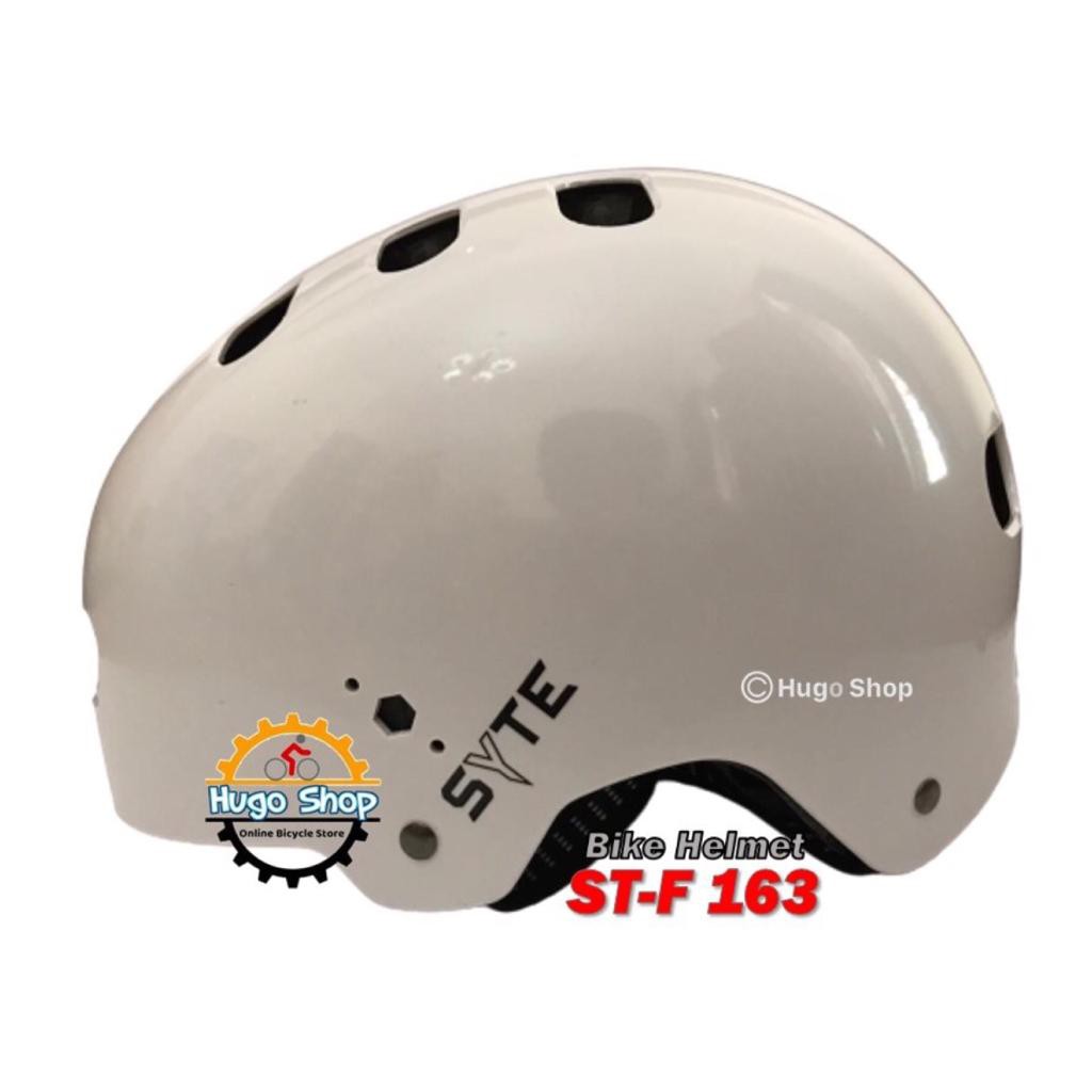 Jual Helm Sepeda SYTE ST-F163 White | Shopee Indonesia