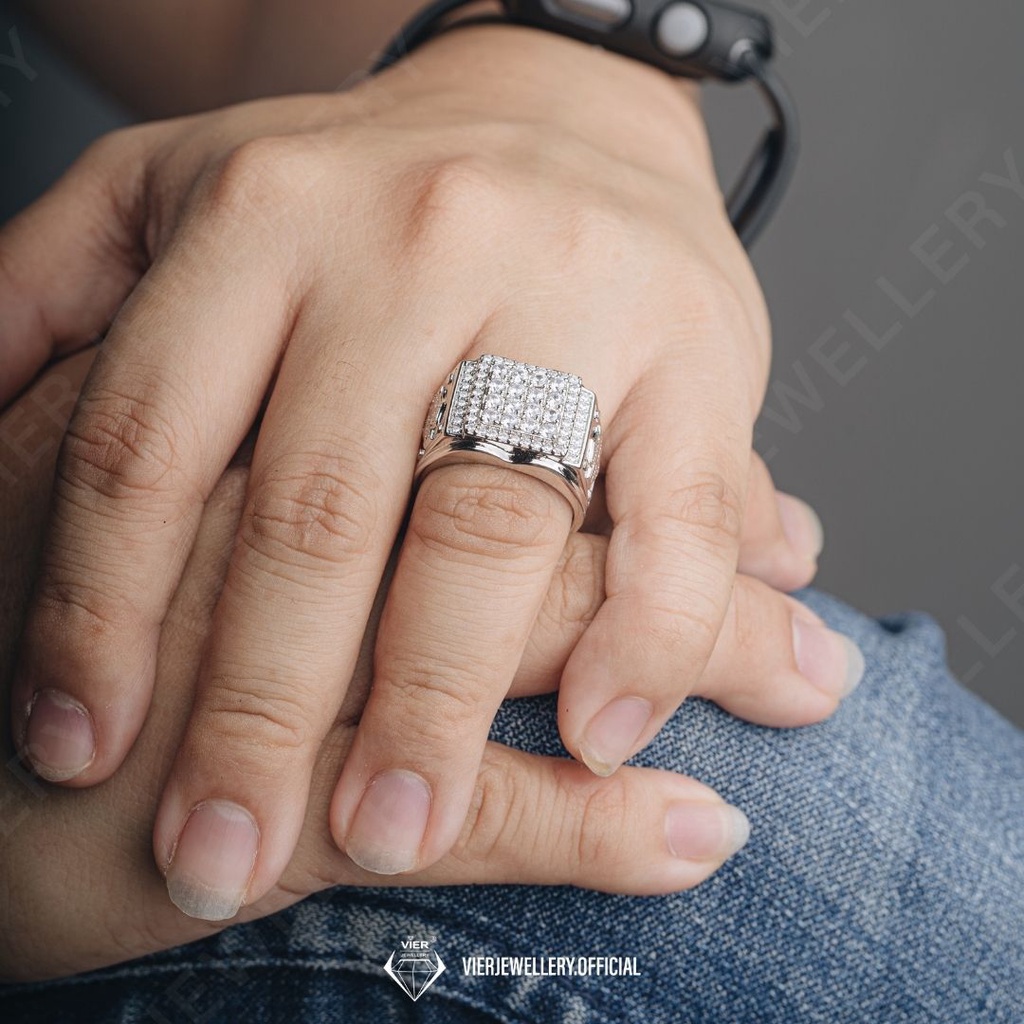 Jual Vier Edition Ring Man 12997 Cincin Bronze crystal zirconia, cincin ...