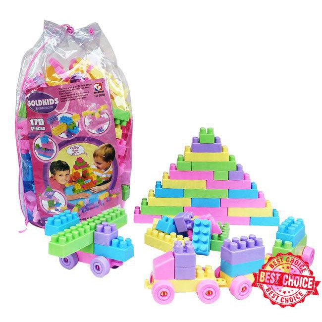 Jual MAINAN LEGO BALOK BLOCK SUSUN GOLDKIDS 170pcs | Shopee Indonesia