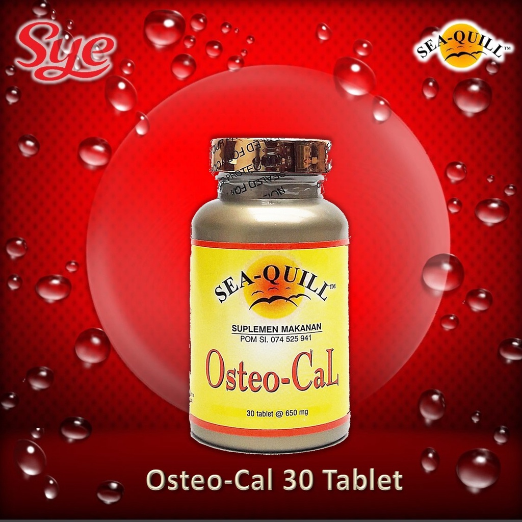Jual Sea-Quill Osteo Cal 30 & 60 Tab / Sea Quill / Seaquill / Vitamin ...