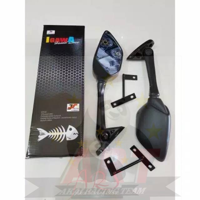 Jual Spion R25 Tangkai Panjang Kaca Putih Dan Biru Universal Nmax R15 ...
