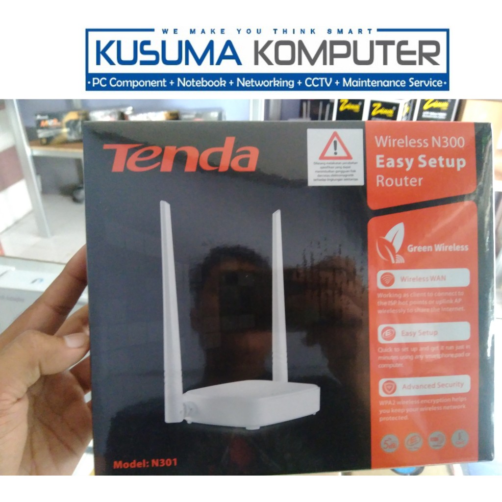 Jual TENDA N301 Router Wireless 300Mbps Easy Setup Router Wifi | Shopee ...