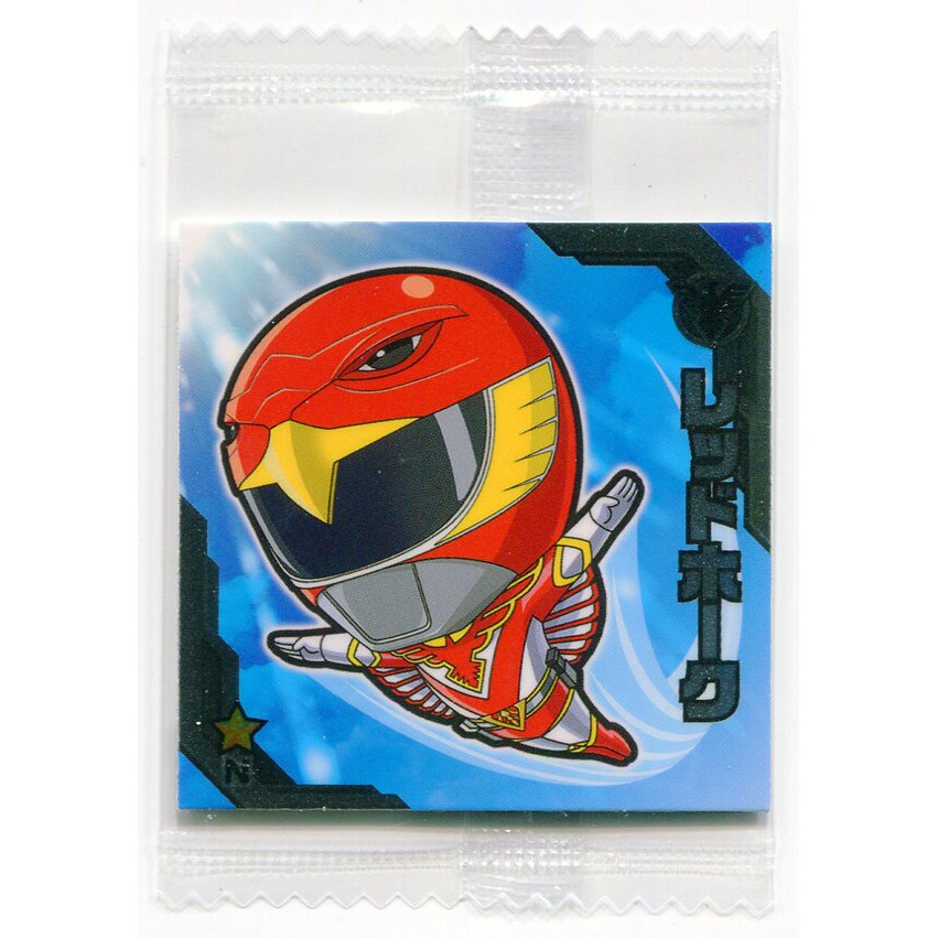 Jual Bandai Super Sentai Seal Wafer Jetman Red Hawk Bandai Shokugan ...