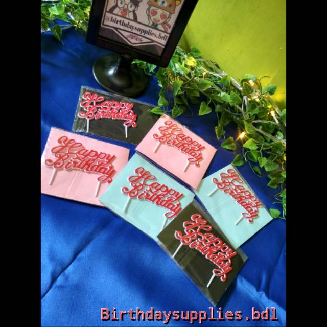 Jual Cake Topper Merah | Shopee Indonesia