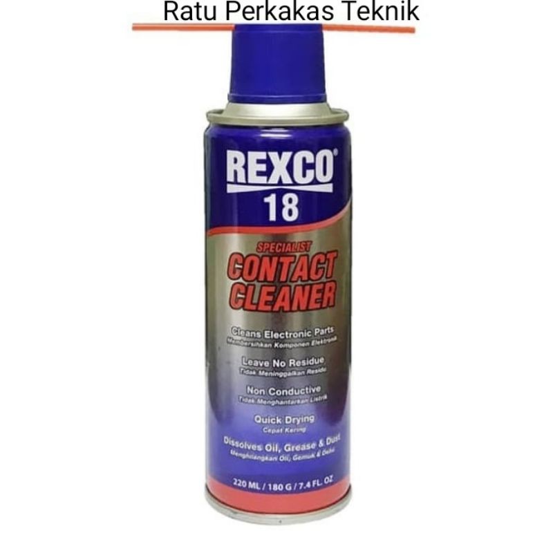 Jual REXCO 18 220ML PEMBERSIH ELEKTRIK & ELEKTRONIK ( CONTACT CLEANER ...