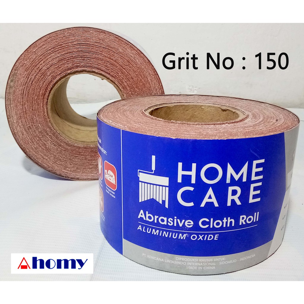 Jual 1roll (25m) amplas kain roll grit 150 (10cmx25m) home care ...
