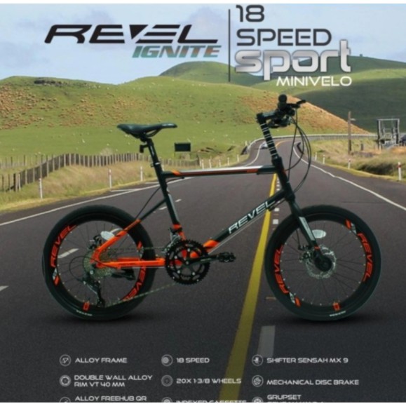 Jual Sepeda Mini Velo 20 Inch MINIVELO TREX REVEL IGNITE Alloy | Shopee ...
