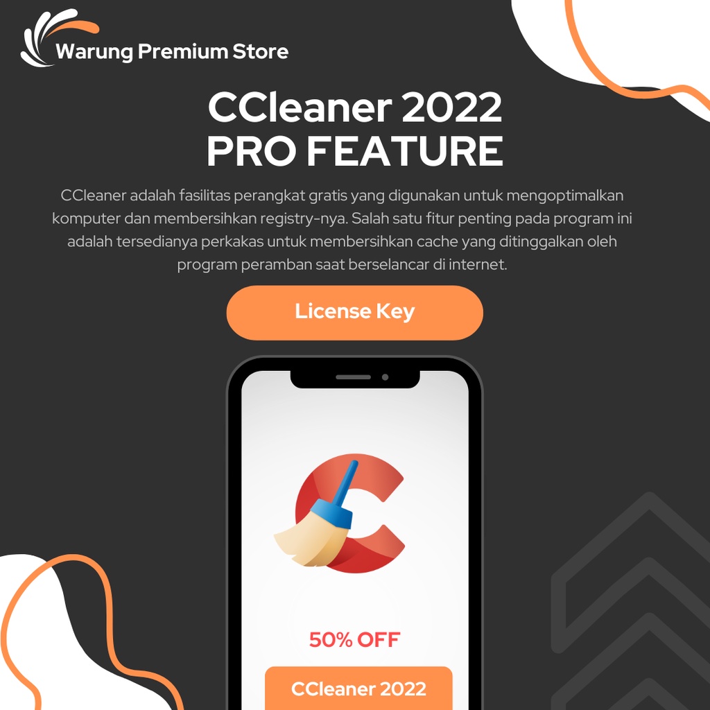 Jual CCleaner 2022 PREMIUM ( License Key ) | Shopee Indonesia