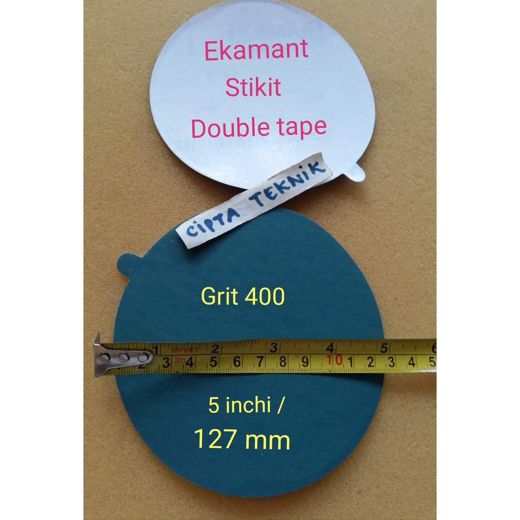 Jual Amplas Bulat Stikit 5 inchi Grit 400 Ekamant Model Tempel Pakai ...