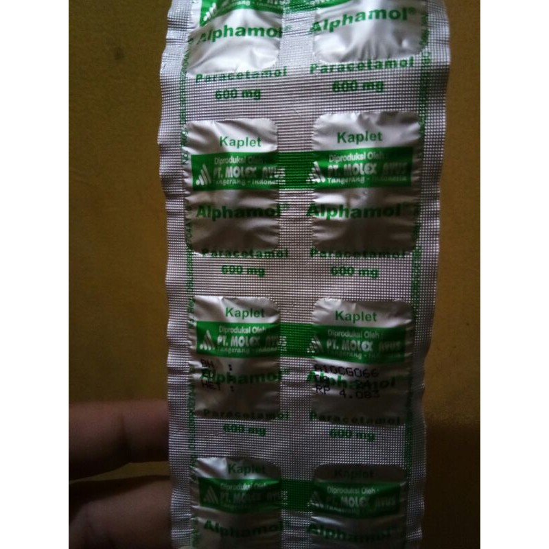 Jual ALPHAMOL 600MG/strip | Shopee Indonesia