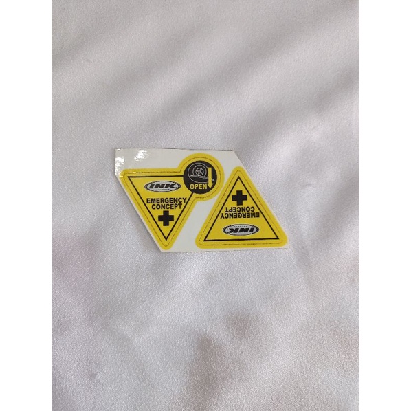 Jual Stiker Helm Sticker Emergency Concept Visor Ink | Shopee Indonesia