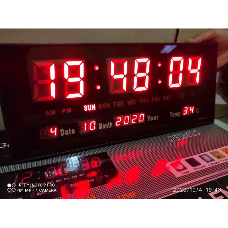 Jual Jam Dinding Digital Besar XY3615 OTOMATIS | Shopee Indonesia