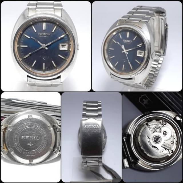 Jual SEIKO 7005 Series. 205647. Datejust. Warna Biru. Japan Vintage ...