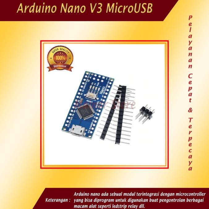 Jual Arduino Nano Atmega328p V3 0 Clone Driver Ch340 Tanpa Kabel