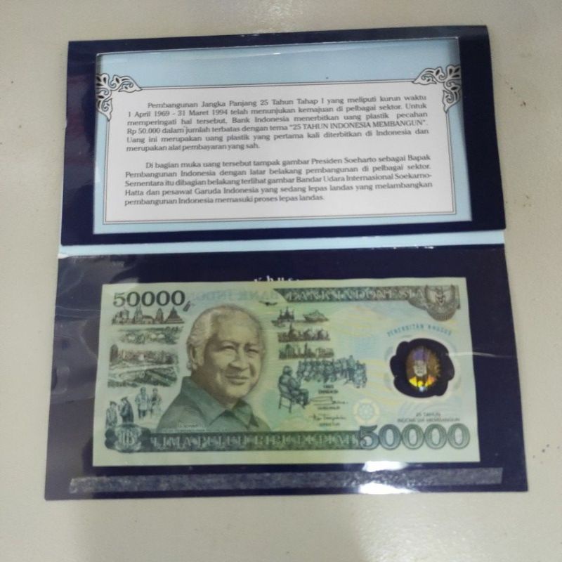 Jual SERI ZZZ UANG POLYMER INDONESIA SOEHARTO SUHARTO BESERTA FOLDER ...