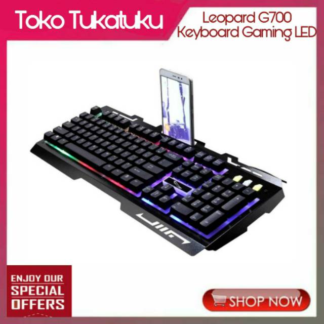 Jual Leopard G700 Keyboard Gaming LED | Shopee Indonesia