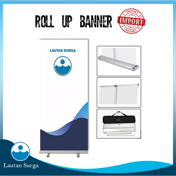 Jual Stand Banner Roll Up Banner Stand Banner Plus Cetak Banner (Wisuda ...