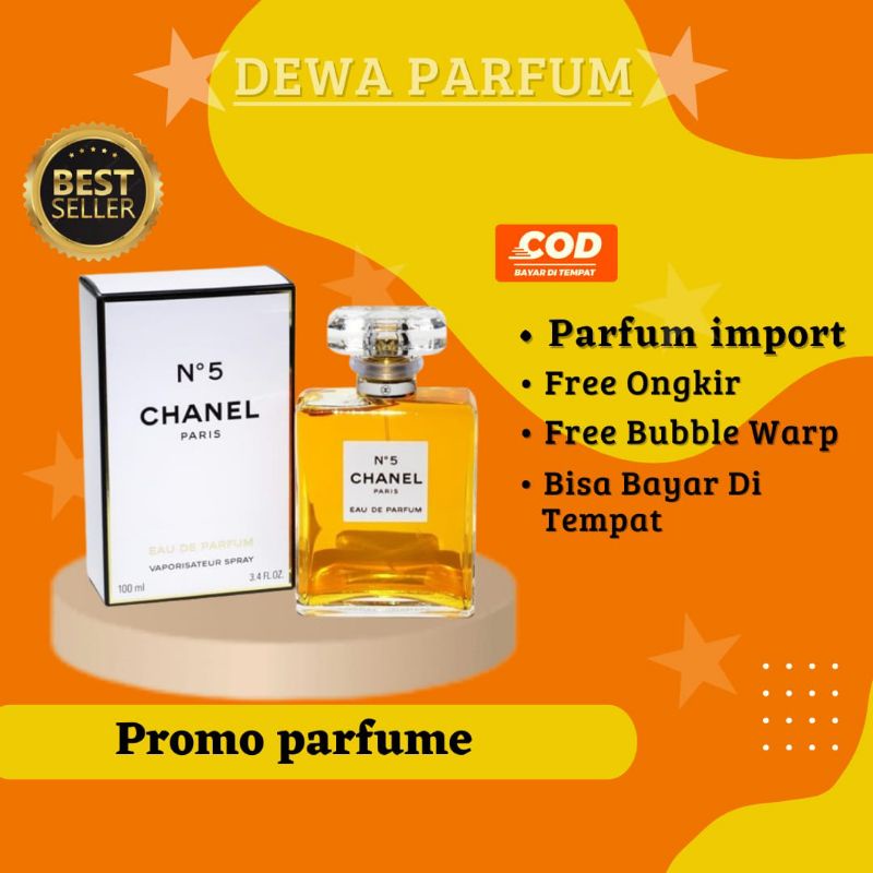 Jual PARFUM WANITA CHANNEL No 5 EDP 100ml(ORIGINAL SINGAPORE) | Shopee Indonesia
