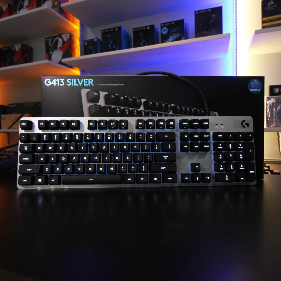 Jual Logitech G413 Silver Mechanical Keyboard | Shopee Indonesia