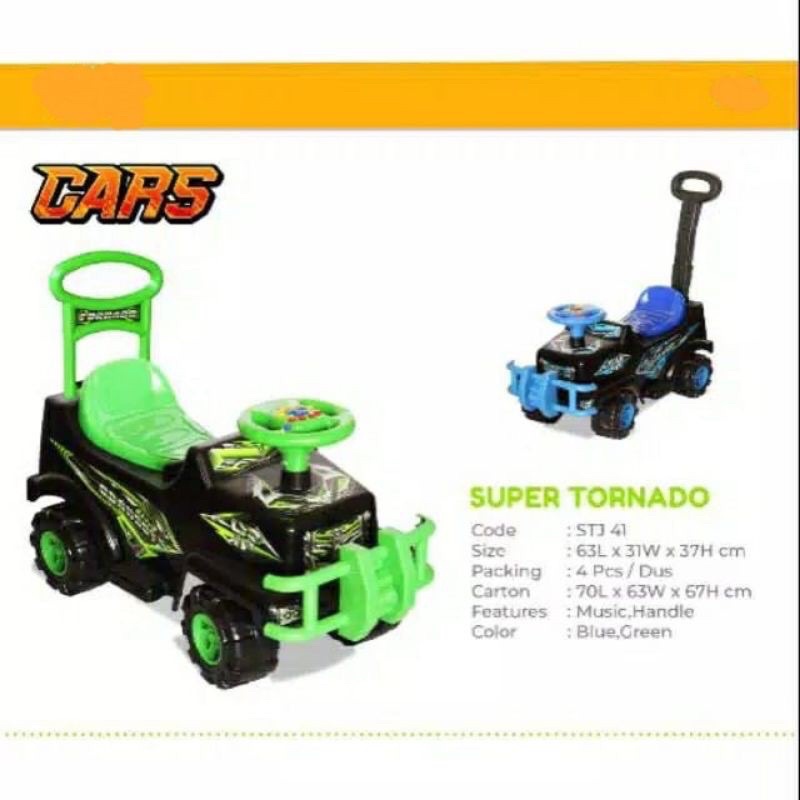 Jual mainan mobil dorong super tornado mp 834/mobil super tornado ...