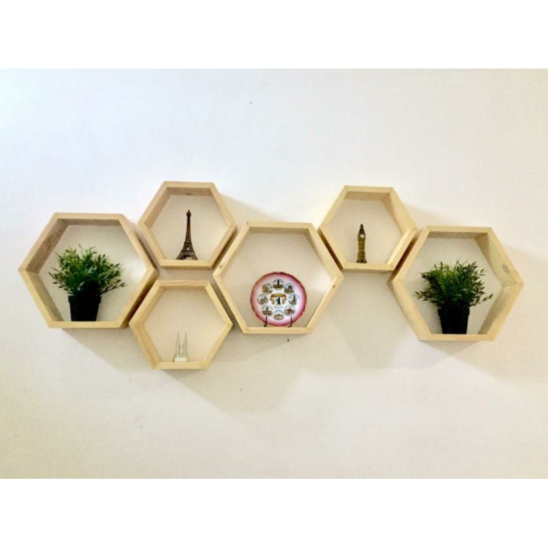 Jual Hexagonal Kayu Hiasan Dinding | Shopee Indonesia
