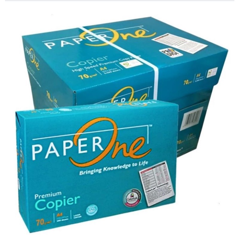 Jual Kertas HVS A4 PaperOne Satu Rim Baru (1 rim: 500pcs) | Shopee ...