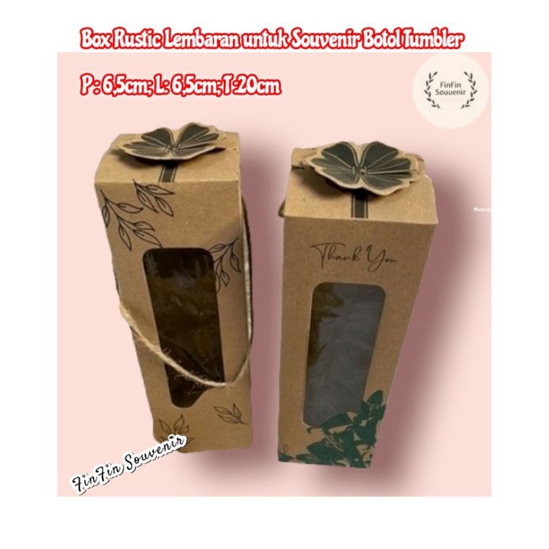 Jual Kemasan Box Rustic untuk Souvenir Botol Tumbler | Shopee Indonesia