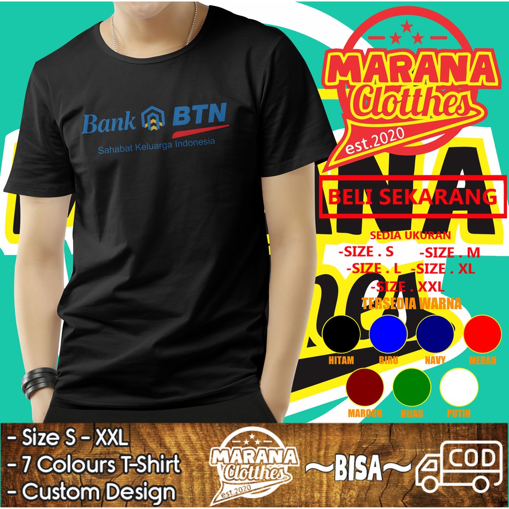 Jual Kaos Bank BTN Logo Baju Perusahaan | Shopee Indonesia