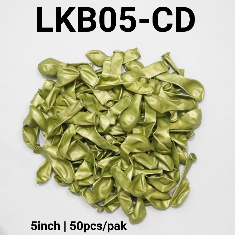 Jual LKB05-C Balon latex 5 inch 1 pak isi 50 chrome tebal mengkilap ...