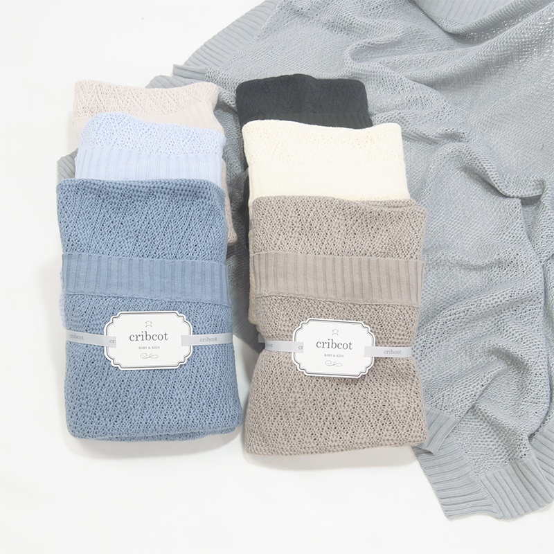 Jual cribcot selimut bayi rajut - Knit Blanket L Bohemian | Shopee ...