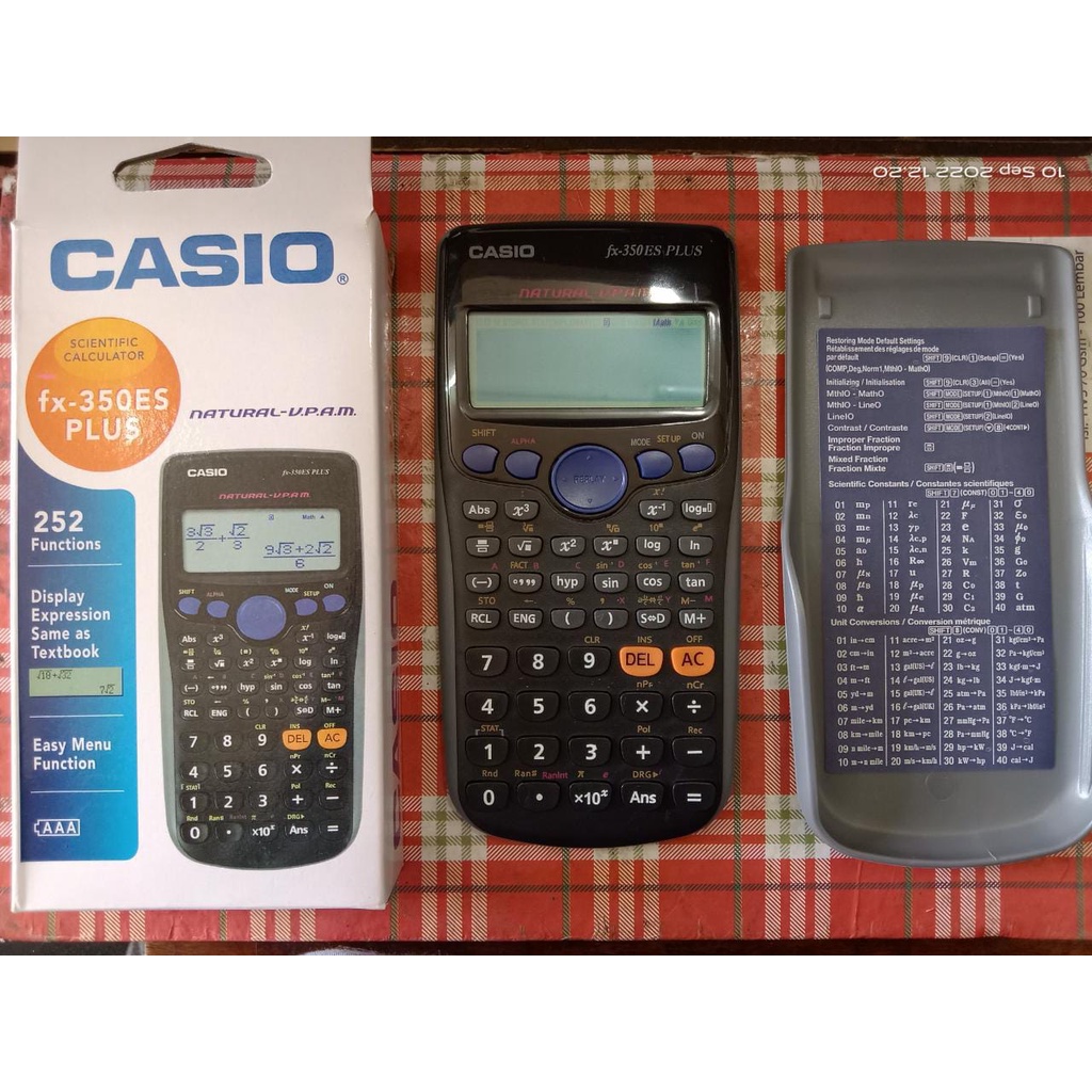 Jual KALKULATOR CASIO FX 350 ES PLUS | Shopee Indonesia