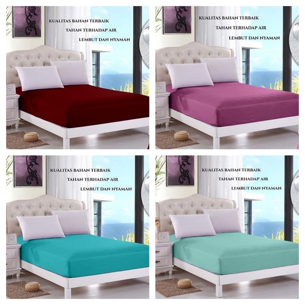 Jual Bahan kain sprei meteran waterproof anti air anti ompol polos ...