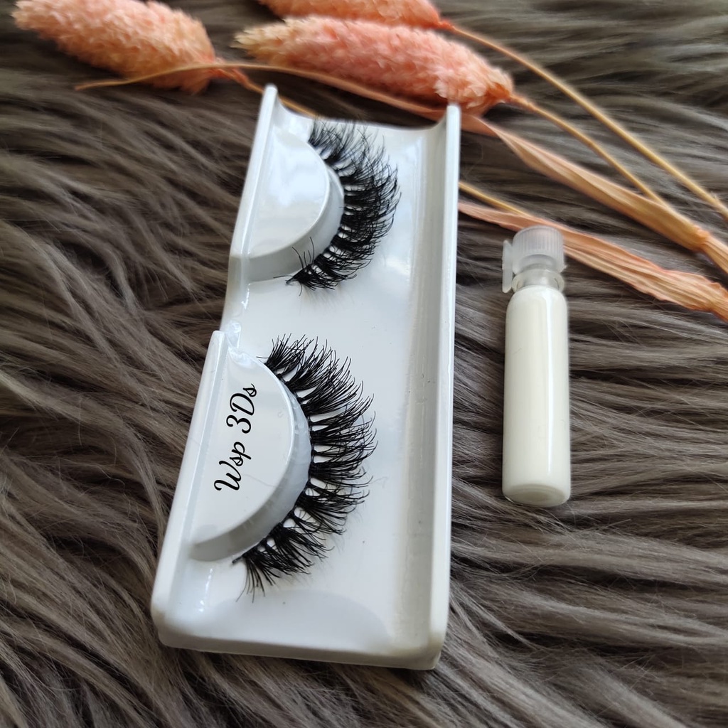 Jual Bulu Mata Palsu Natural wsp 3D(1pcs-6pcs-12pcs dan Lem 1pcs ...
