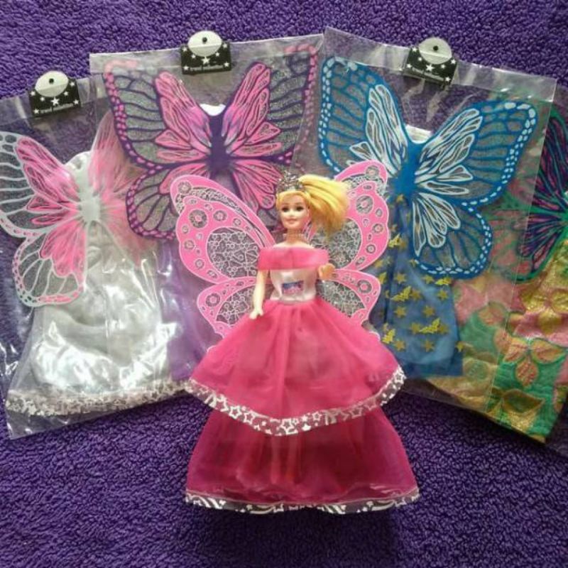 Jual MAINAN PAKAIAN BARBIE PAKAI SAYAP MURAAH | Shopee Indonesia