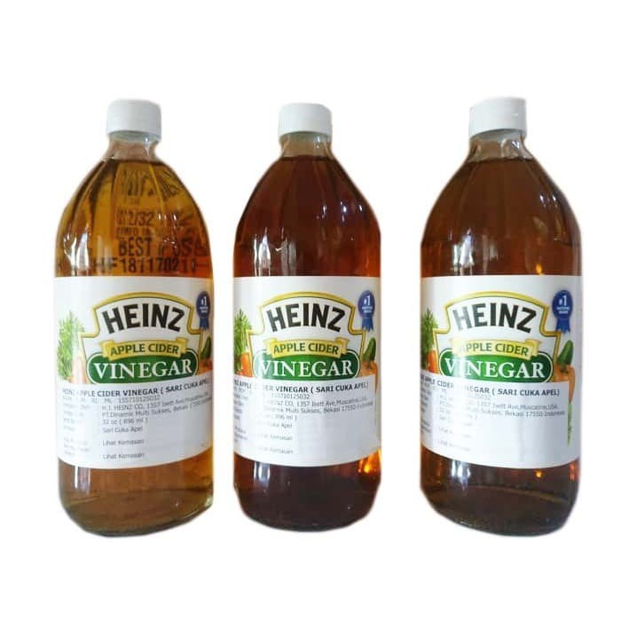 Jual HEINZ APPLE CIDER VINEGAR 896 ML - HEINZ CUKA APEL 32 OZ HALAL ...