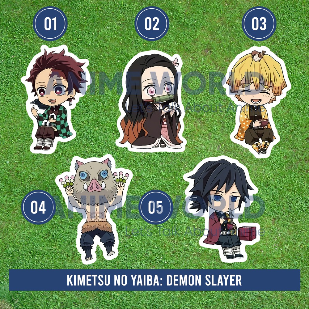 Jual Stiker Anime Kimetsu no Yaiba Lengkap - Stiker Demon Slayer ...