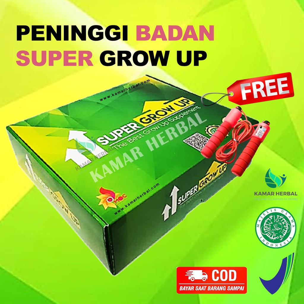 Jual SUPER GROW UP SUPLEMEN PENINGGI BADAN ORIGINAL | Shopee Indonesia