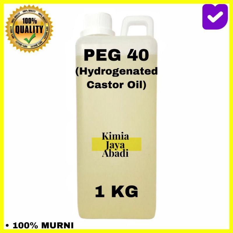 Jual PEG 40 / hydrogenated castor oil / hco 1 KG | Shopee Indonesia