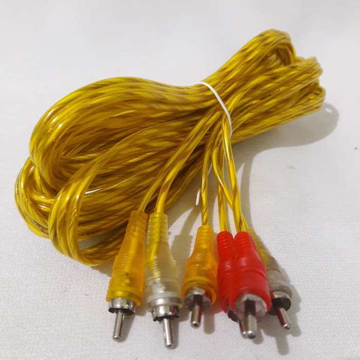 Jual Kabel Audio RCA 3 ke 3 ( 4,5 meter ) | Shopee Indonesia