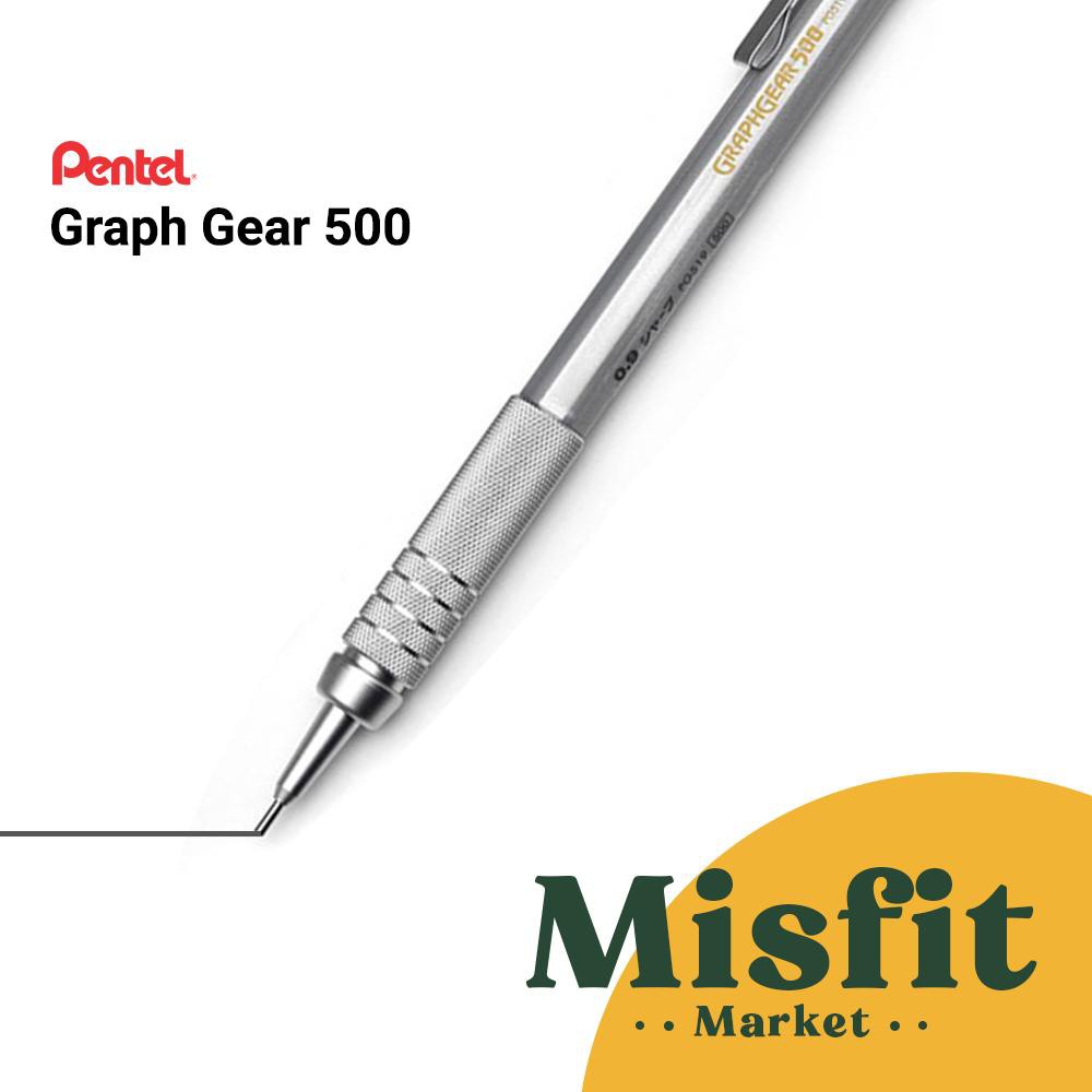 Jual Pentel Graph Gear 500 Mechanical Drafting Pencil 0.3 0.4 0.5 0.7 0 ...