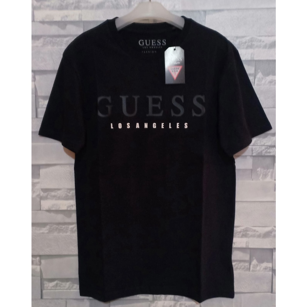 Jual KAOS GUESS FONT LA HITAM TERMURAH TERLARIS TERBARU | Shopee Indonesia