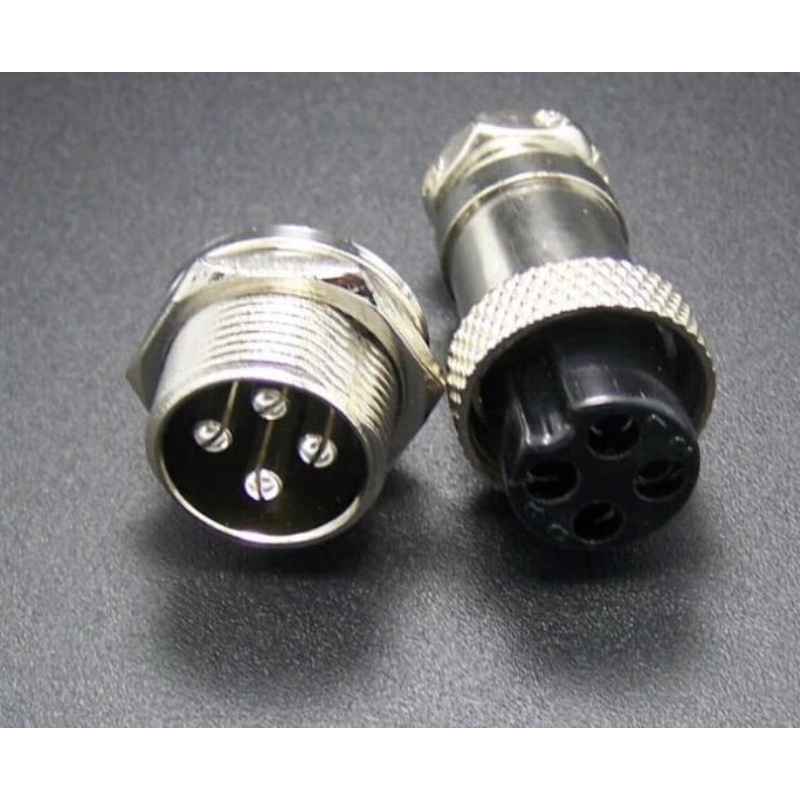 Jual GX16 4p Jack Aviation Plug Socket Konektor GX-16 16mm soket 4 p | Shopee Indonesia