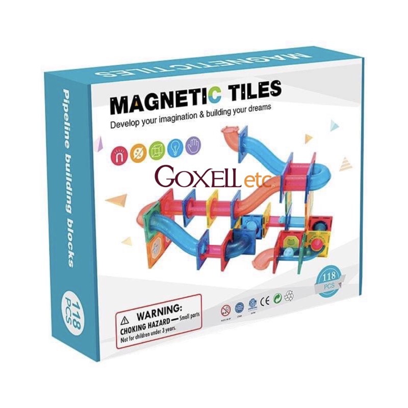 Jual MARBLE RUN MAGNETIC TILES 118 PCS | Shopee Indonesia