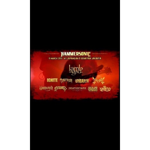 Jual HAMMERSONIC poster pamflet band punk metal cadas riot hiasan ...