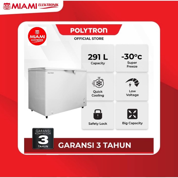 Jual POLYTRON PCF 318 Chest Freezer 300 Liter | Shopee Indonesia