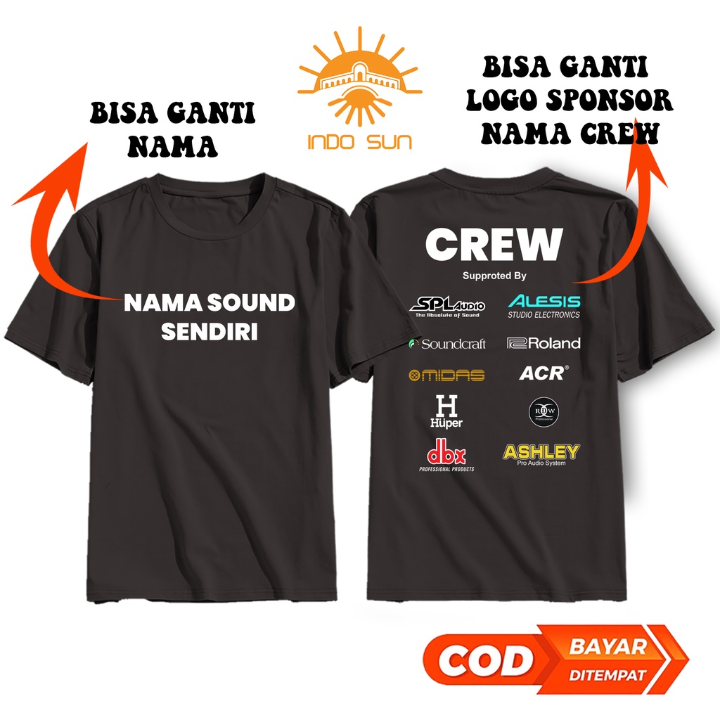Jual KAOS CREW AUDIO KAOS CREW SOUND SYSTEM DESAIN SENDIRI KAOS AUDIO ...