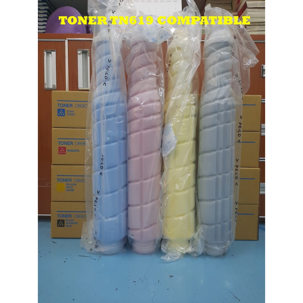 Jual Toner Tn619 CMYK Compatible Konica Minolta Bizhub C1060 C1070 C2060 C2070 | Shopee Indonesia