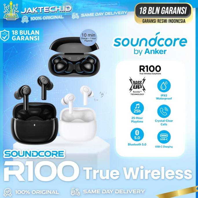 Jual Earphone Original Anker Soundcore R100 Earbuds Earphone Tws True ...