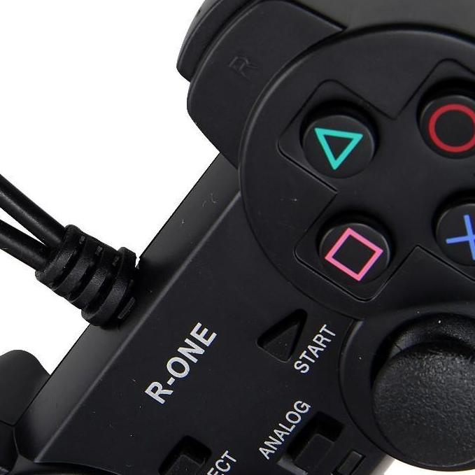 Jual ♡ STICK PS USB 1 PASANG MURAH BLACK GAMEPAD DOUBLE GETAR HITAM R ...